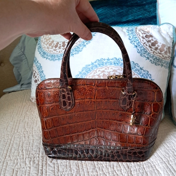Brahmin | Bags | Small Brahmin Honors Collection Brown Satchel ...